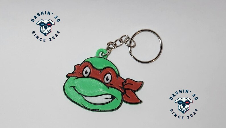 Raphael Keychain Teenage Mutant Ninja Turtles 3D Printed - Etsy