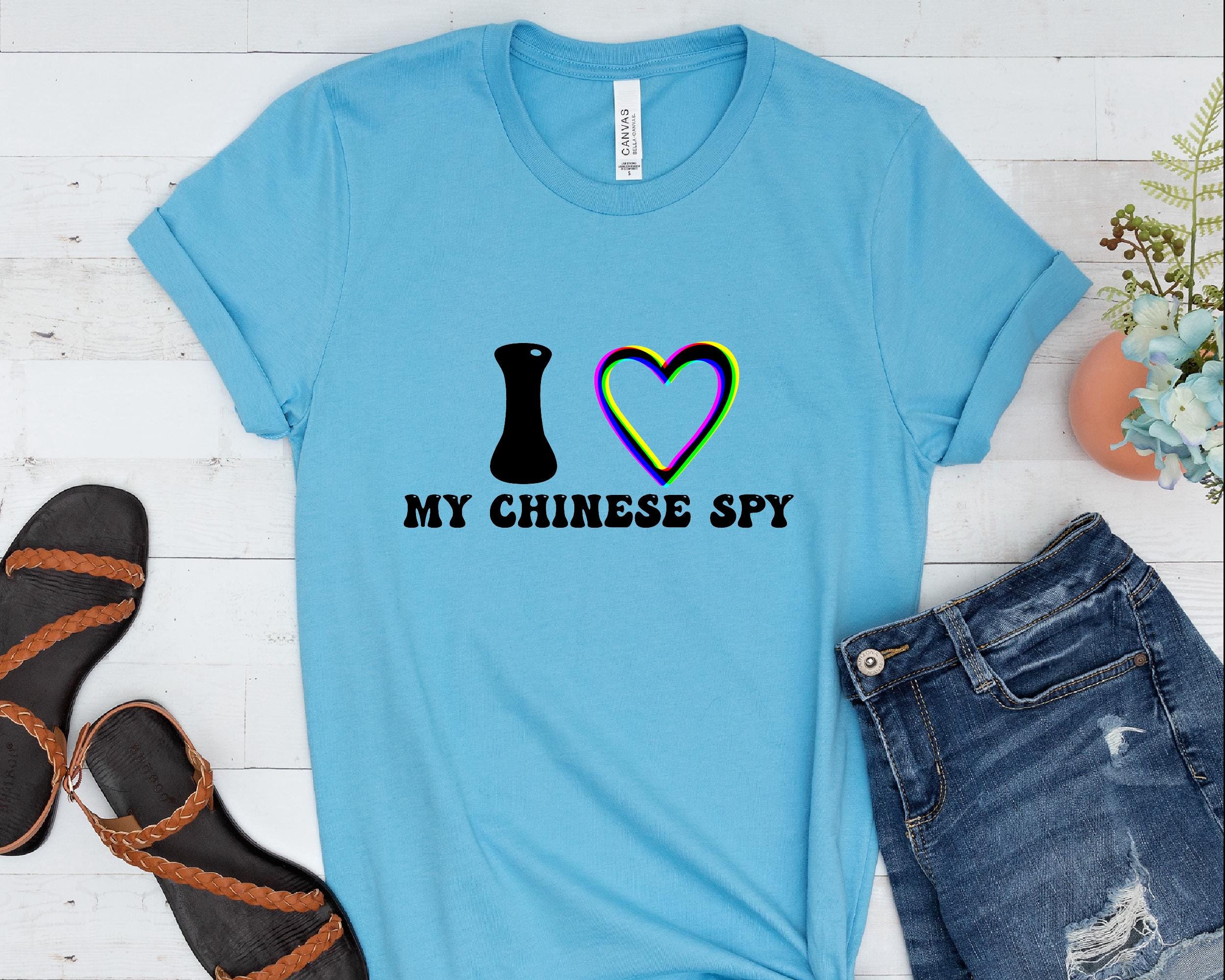 I Love My Chinese Spy PNG SVG, Heart My Chinese Spy, Funny Tiktok Ban ...