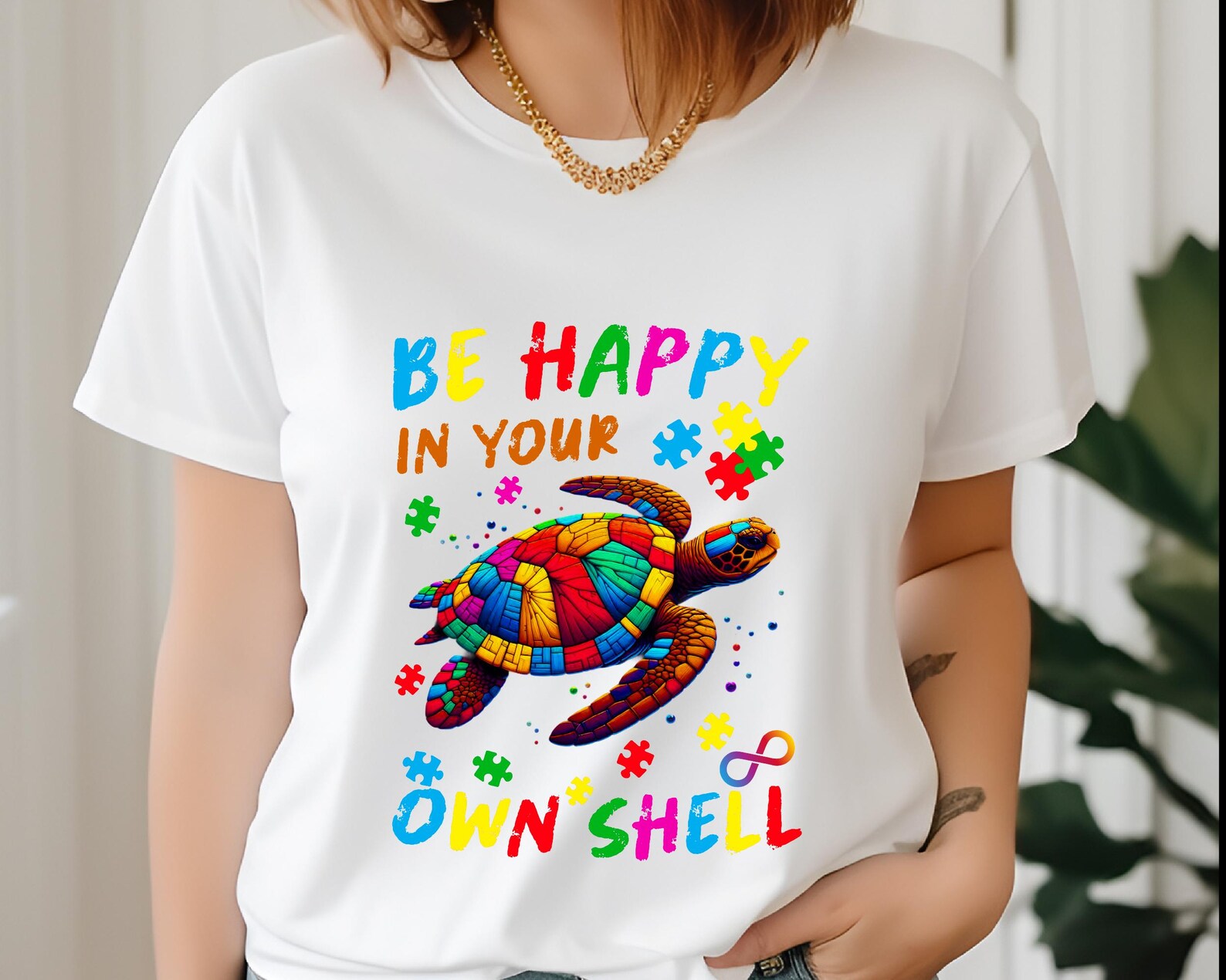 Be Happy in Your Own Shell PNG, Rainbow Turtle PNG, Autism Awareness ...