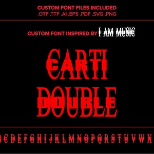 Playboi Carti Double Font From 'I AM MUSIC': Custom Text Letters (.otf ...