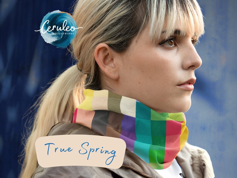 True Spring Seasonal Color Palette Scarf (warm Spring) - Seasonal ...