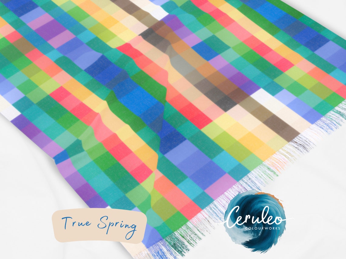 True Spring Seasonal Color Palette Scarf warm Spring Seasonal Colour ...