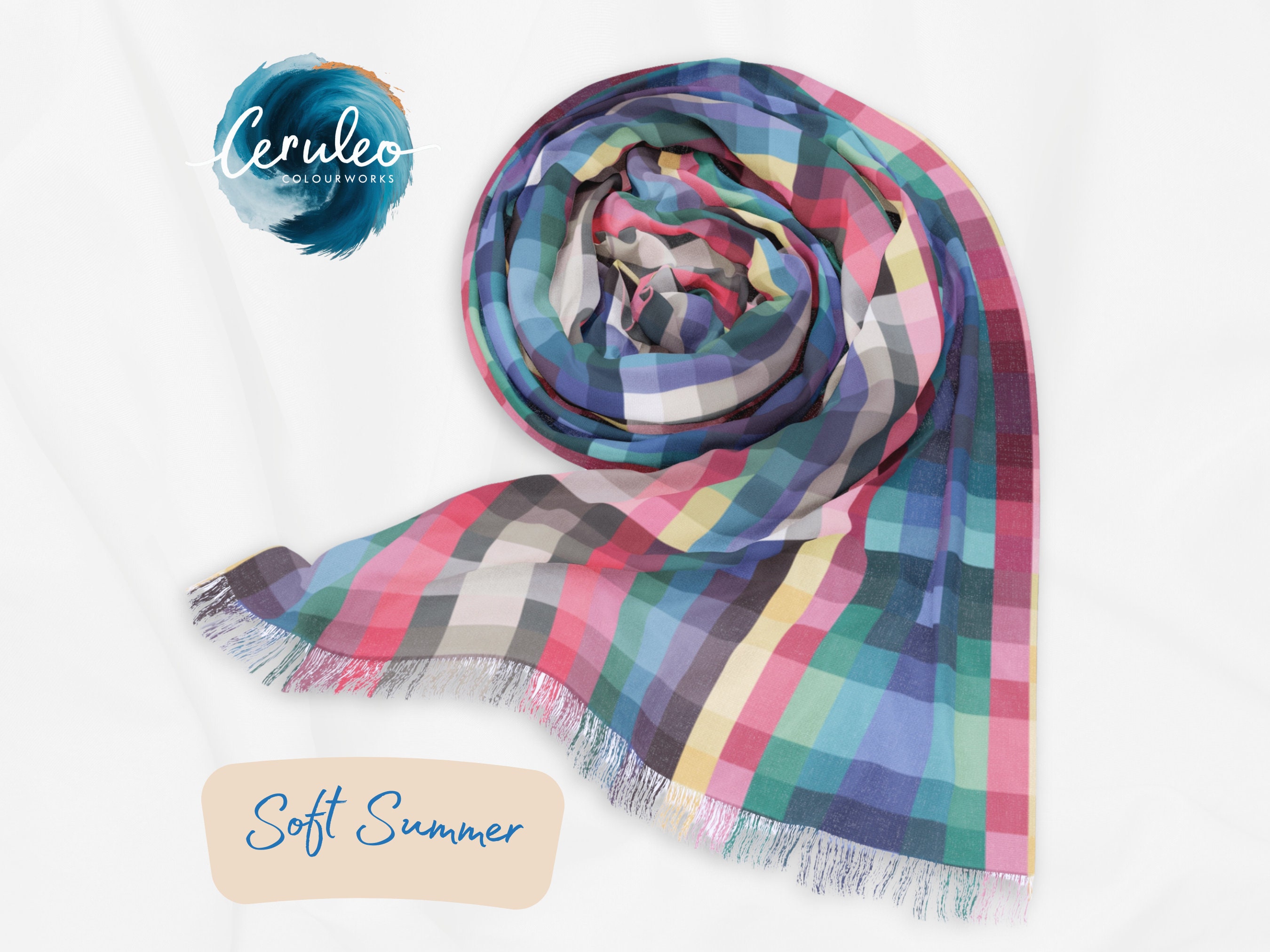 Soft Summer Seasonal Color Palette Scarf - Seasonal Colour Analysis ...