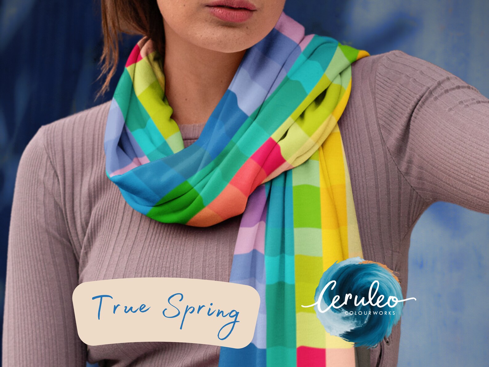True Spring Seasonal Color Palette Scarf (warm Spring) - Seasonal ...