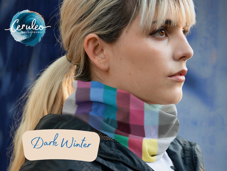 Dark Winter Seasonal Color Palette Scarf deep Winter Seasonal Colour ...