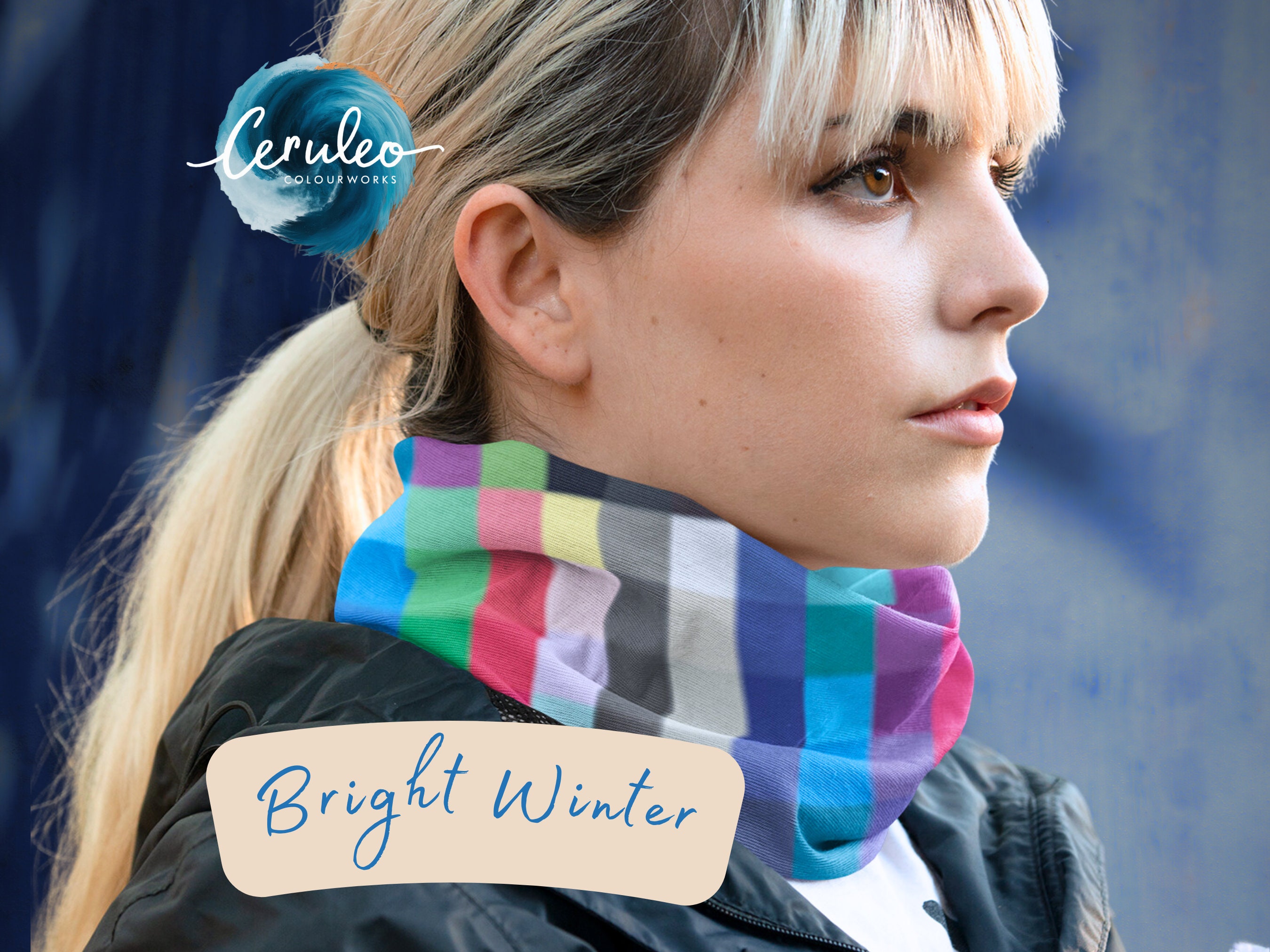 Bright Winter Seasonal Color Palette Scarf (seasonal Colour Analysis ...