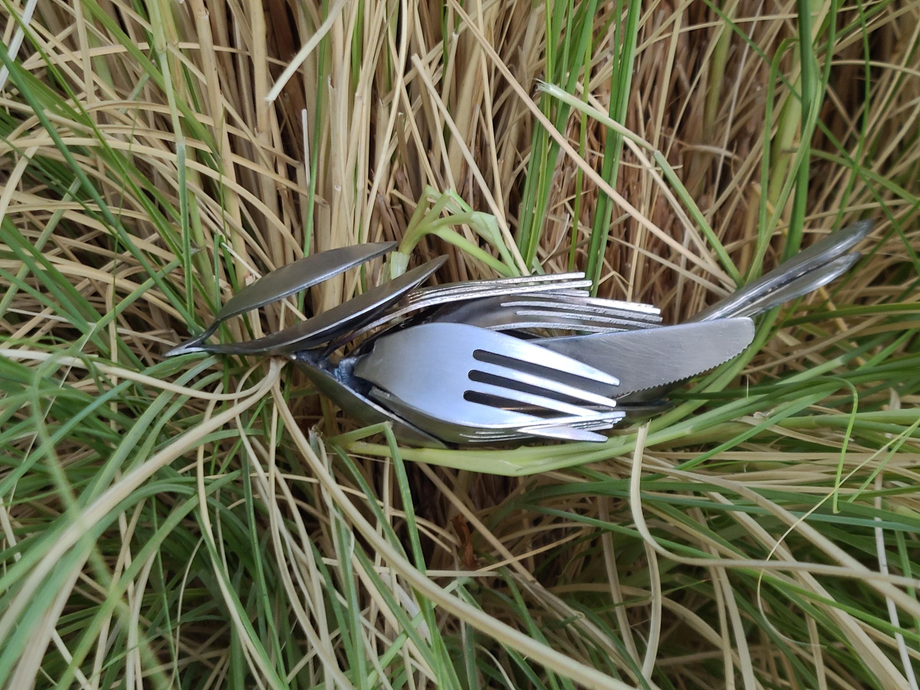 Silverware Bird - Etsy