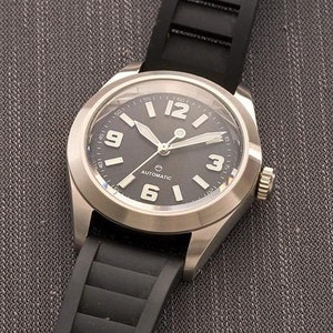 Custom Built Pilot/field Watch With Silicone Strap and BGW9 Lume - Etsy