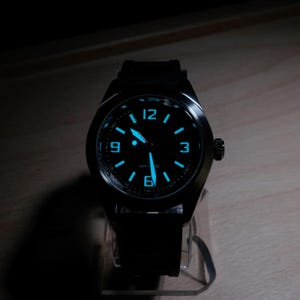 Custom Built Pilot/field Watch With Silicone Strap and BGW9 Lume - Etsy