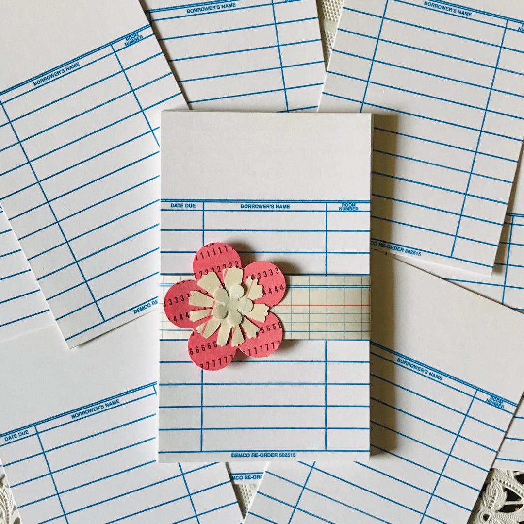 Library Cards Lot 12 Vintage Check Out Cards Pack for Junk Journal ...