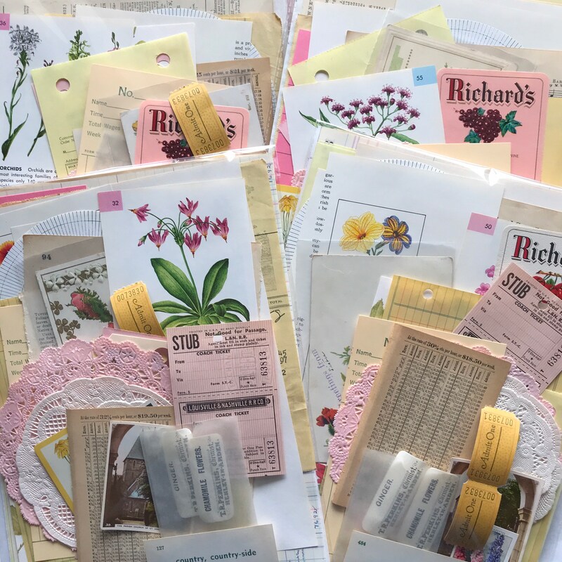 Ephemera Packs - Etsy