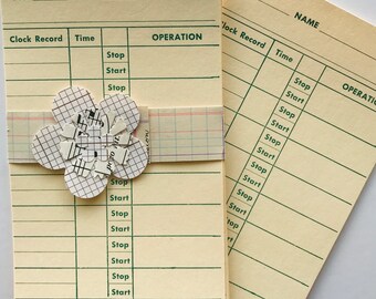 Lot of 10 Vintage Style Punch Time Cards Old Work Time Punch - Etsy