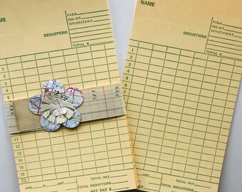 Lot of 10 Vintage Style Punch Time Cards Old Work Time Punch - Etsy
