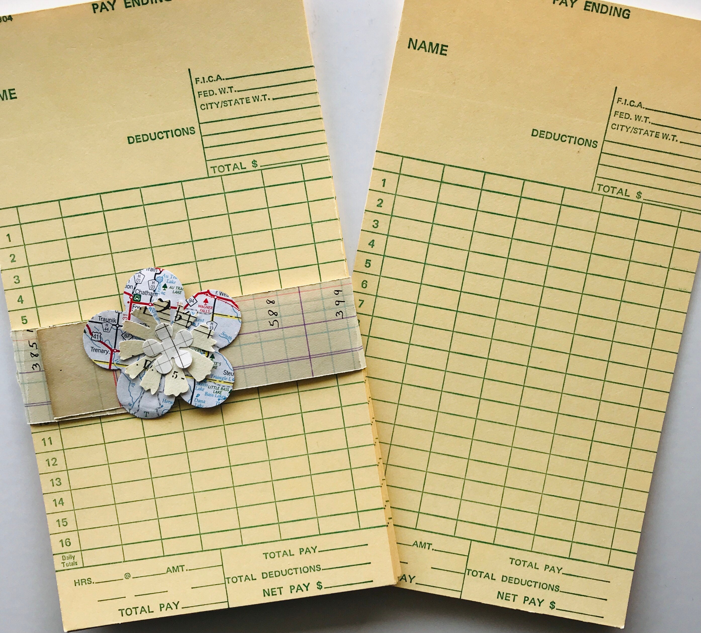 Time Cards Lot 30 Vintage Office Cards Junk Journal Pack | Etsy