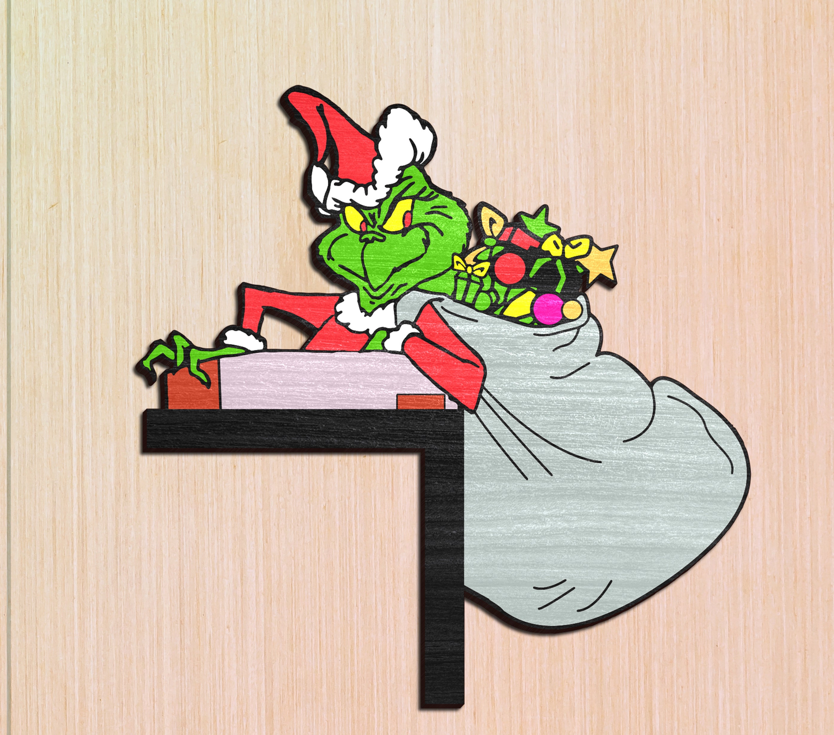 Christmas Door Toppers Svg, 3D Carrtoon Door Trim Svg, Christmas Door ...