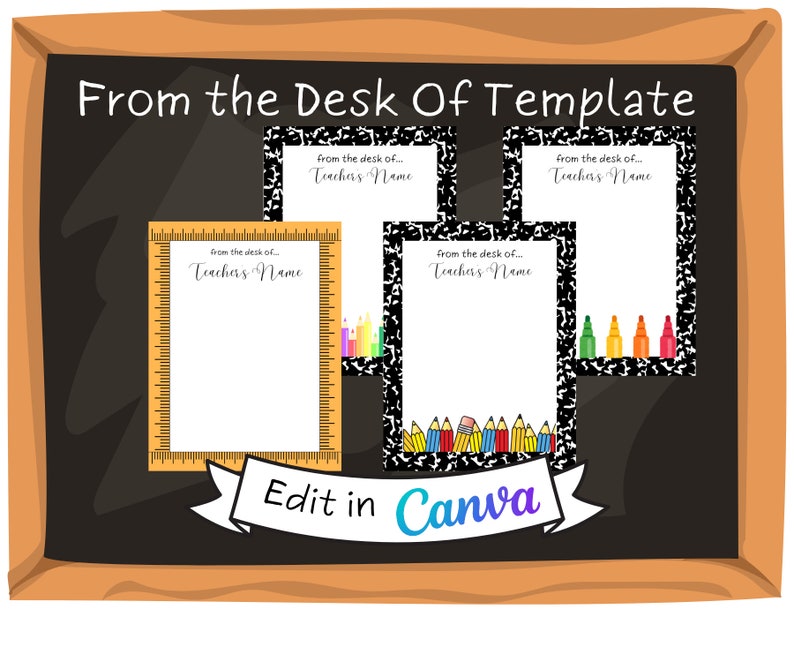 From the Desk of Template - Etsy