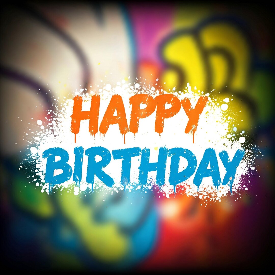 Happy Birthday Digital Sign Banner Instant Download Poster E Card ...