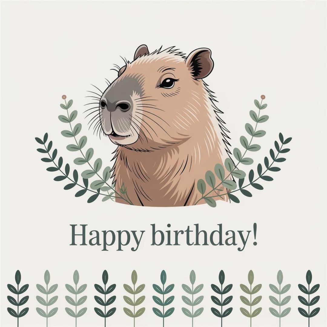 Capybara Birthday Banner | Party Decor (digital Download) - Etsy