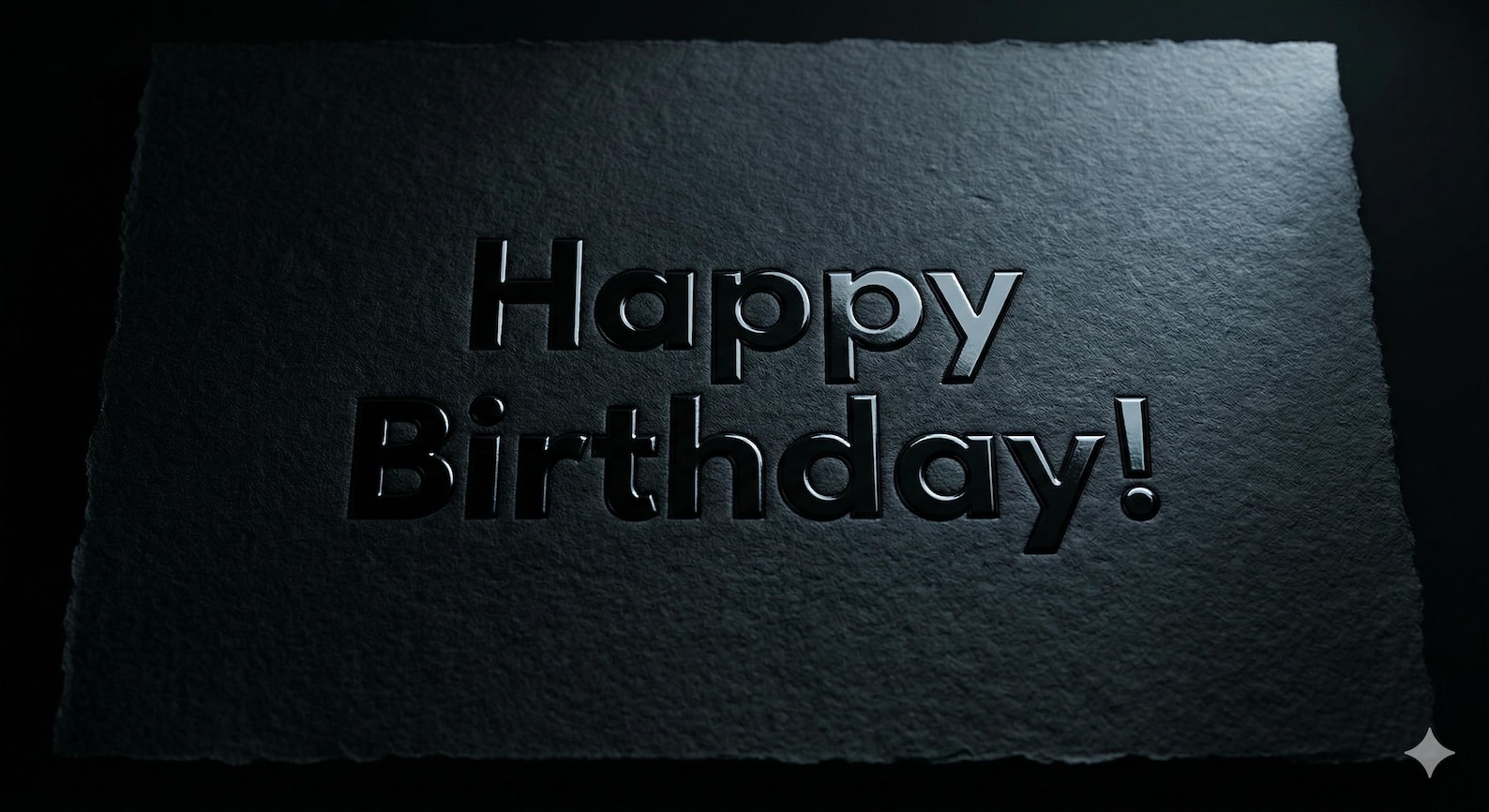 Minimalist Black Birthday Card | Dark Printable Decor (digital Download ...