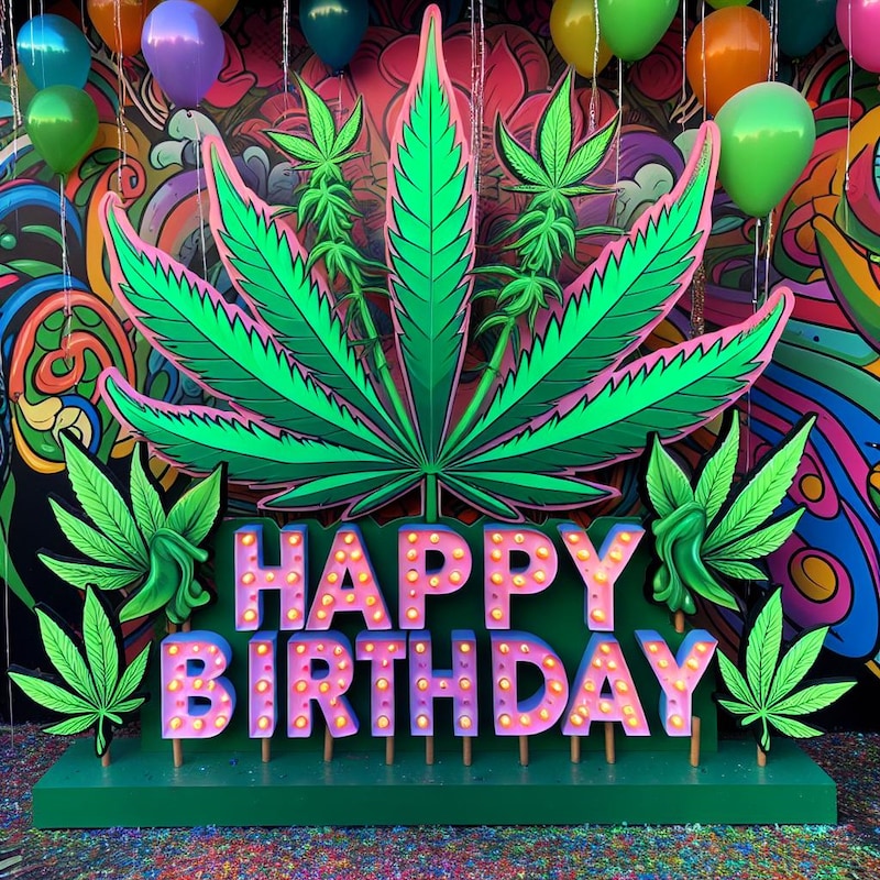 Weed Birthday Card - Etsy