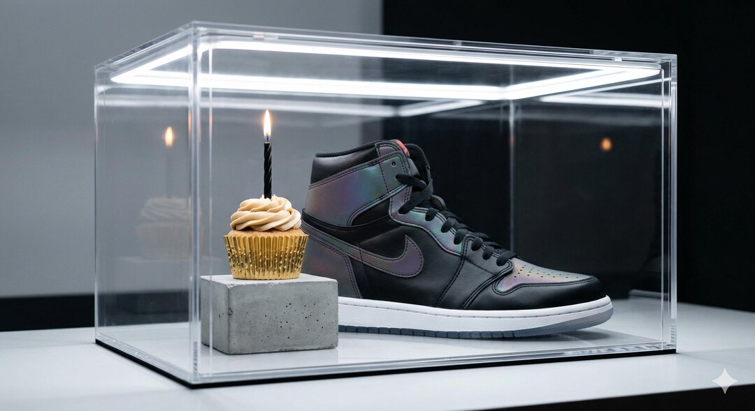Sneakerhead Birthday Ecard - Holographic Shoe Digital Card - Iridescent ...