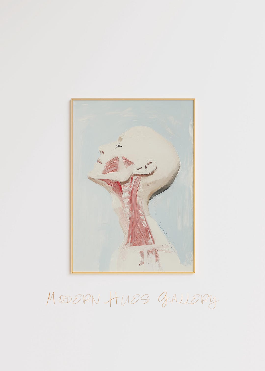 Anatomical Portrait Wall Art – Modern Human Anatomy Print – Abstract ...