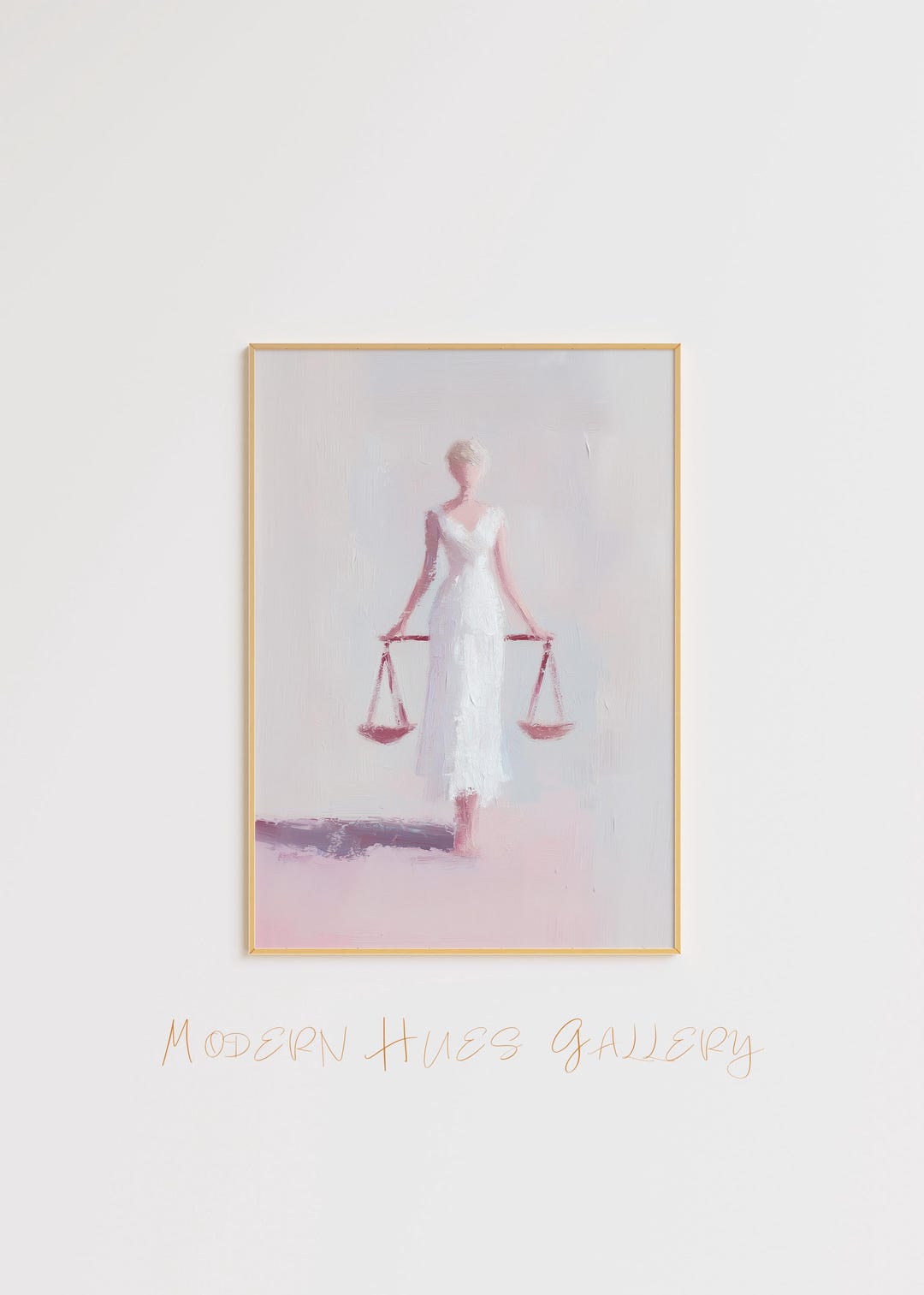 Justice Balance Art Print – Minimalist Lady Justice Painting – Abstract ...