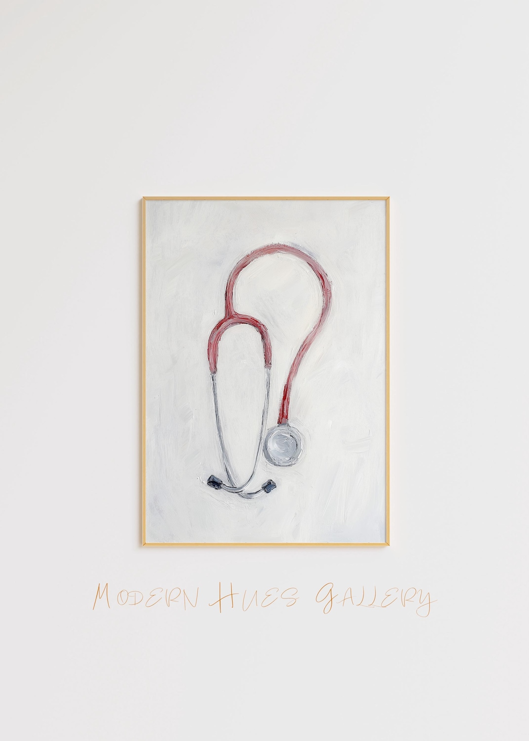 Stethoscope Wall Art – Medical Art Print – Doctor’s Office Decor ...