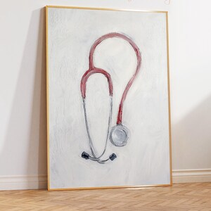Stethoscope Wall Art – Medical Art Print – Doctor’s Office Decor ...