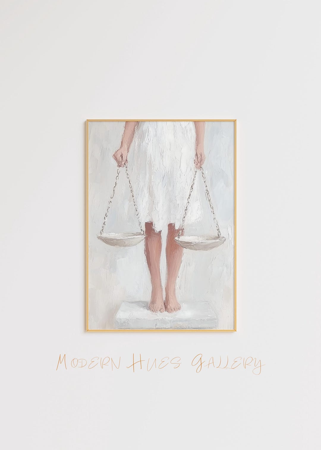 Lady Justice Modern Art – Symbol of Balance and Equality – Minimalist ...