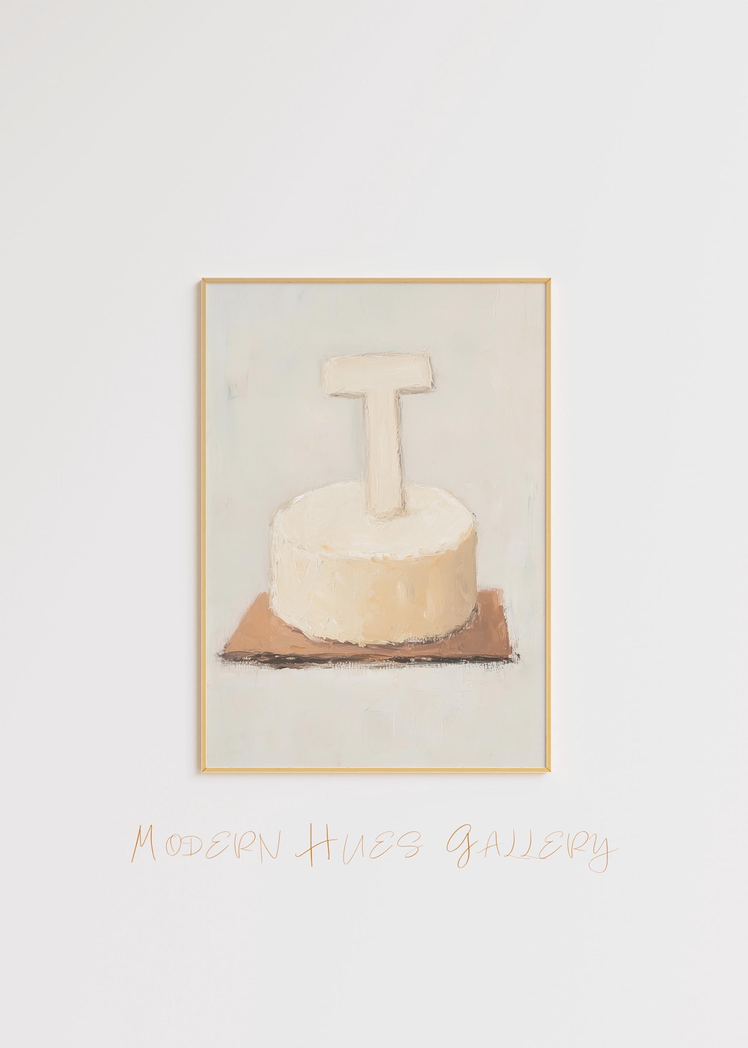 Modern Letter T Art Print – Minimalist Typography Wall Art – Abstract T ...