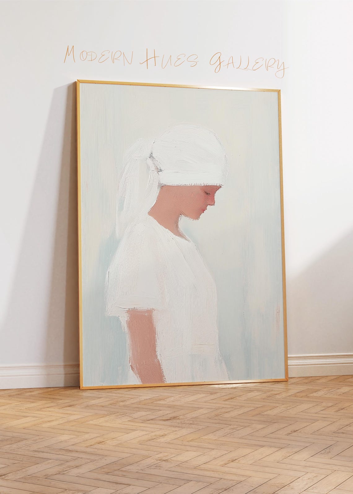 Nurse Wall Art – Minimalist Nurse Portrait Print – Healthcare Hero Art ...