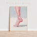 Anatomical Foot Art – Modern Anatomy Painting – Abstract Skeleton Feet ...