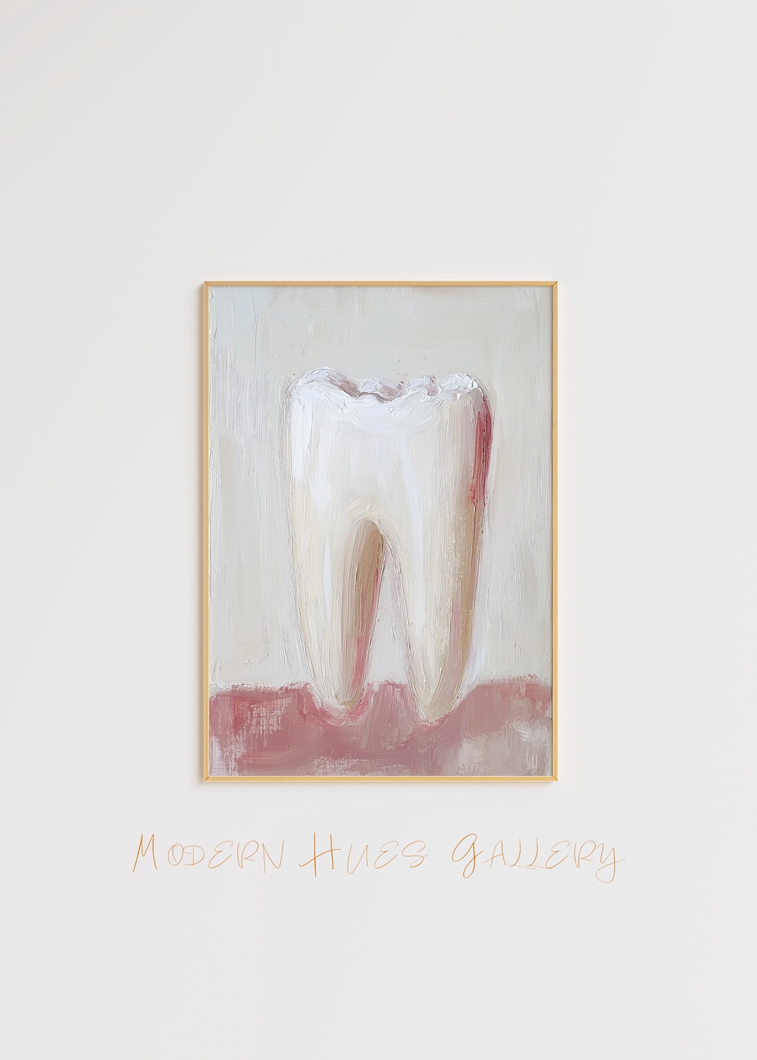Minimalist Tooth Art Print – Abstract Tooth Painting – Modern Dental ...