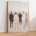 Historical Art Print Abstract Gathering Painting Minimalist ...