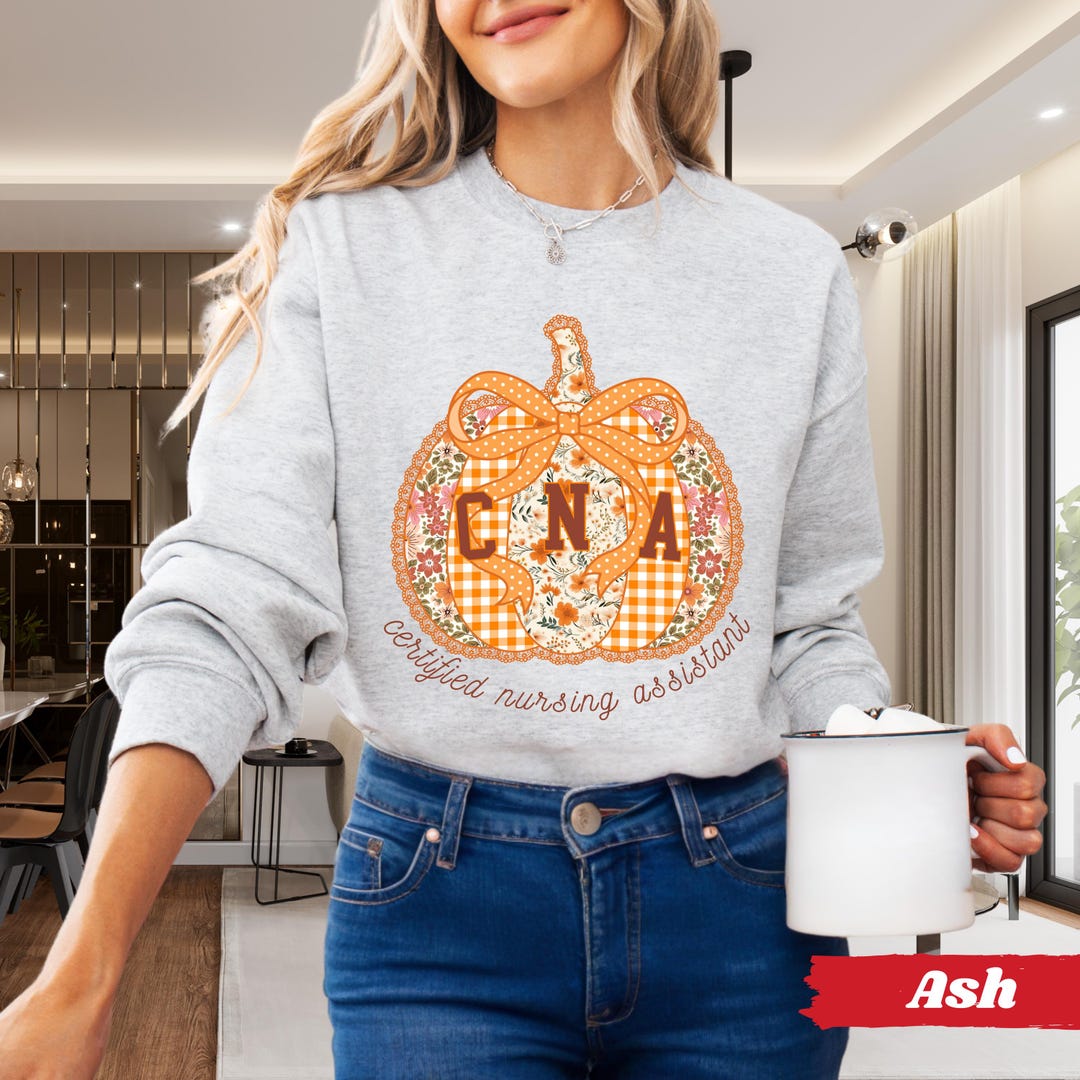 CNA Pumpkin Patch Sweatshirt: Fall Nurse Life Crewneck - Etsy
