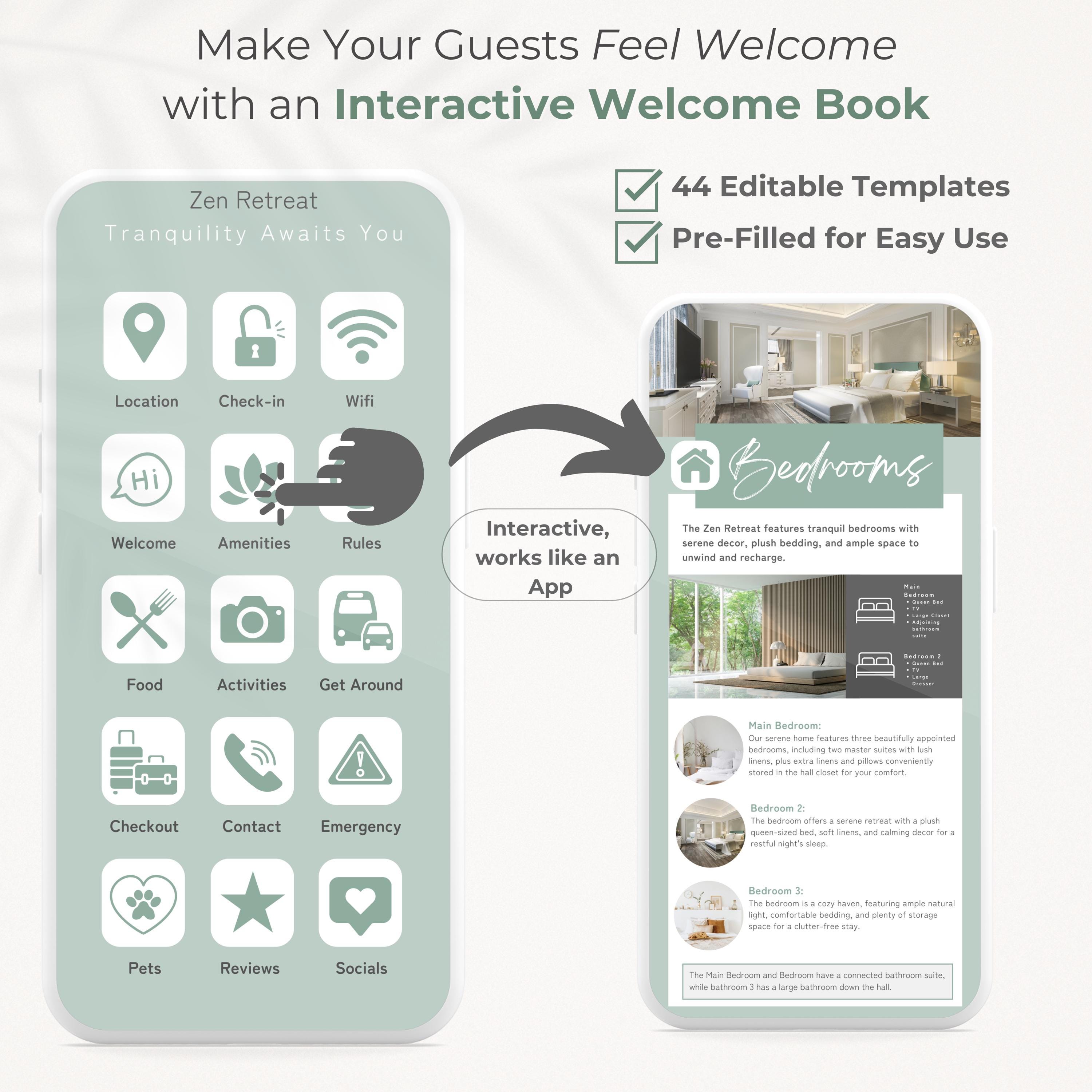Interactive Digital Airbnb Welcome Book | Mobile Welcome | VRBO ...