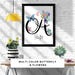 Personalized Floral Butterfly Initial Print | Custom Name Nursery Wall ...