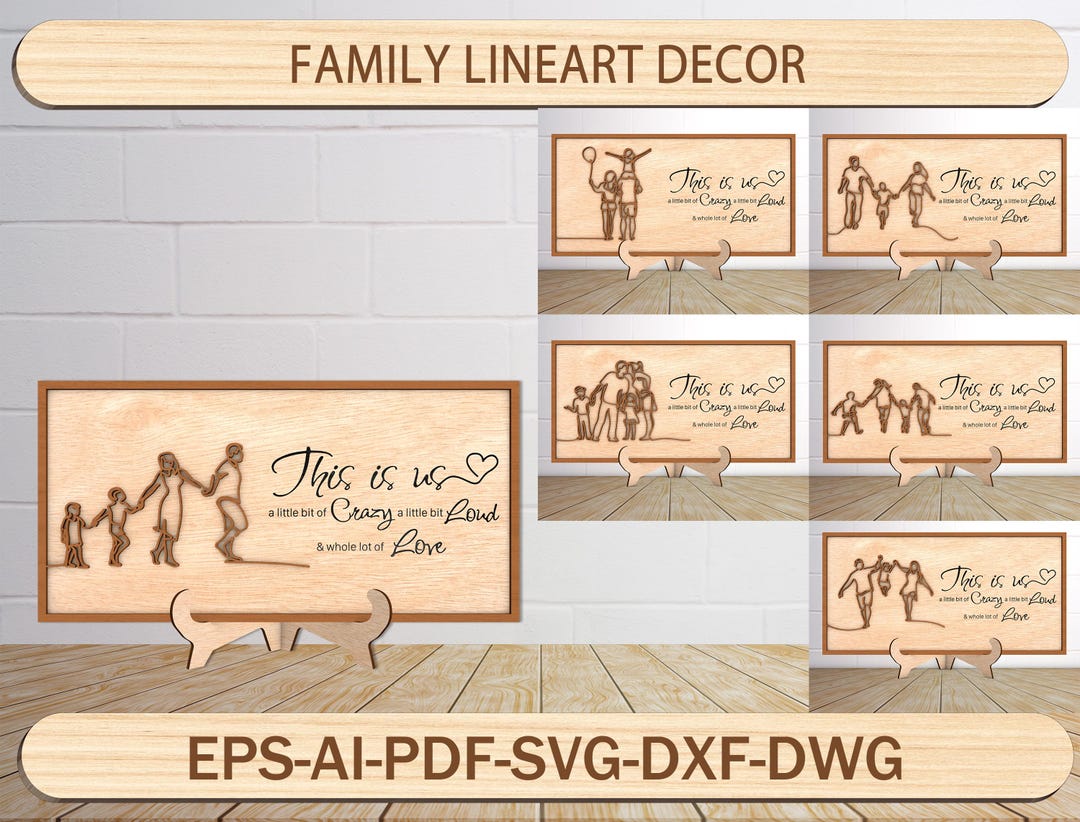 Personalized Family Sign Cut File, Happy Family , Family Stand Decor ...