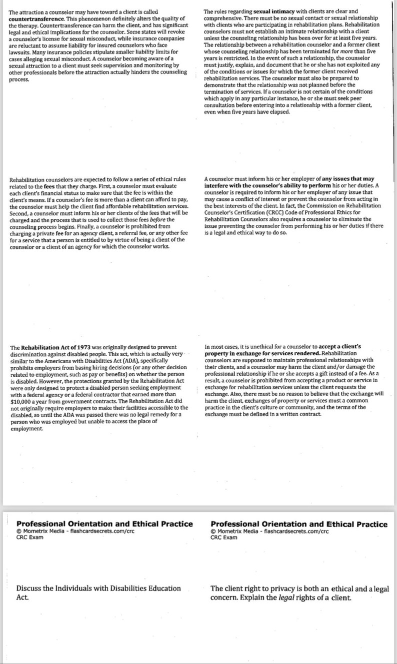 CRC Exam Flashcard Study System: CRC Test Practice Questions & Review ...