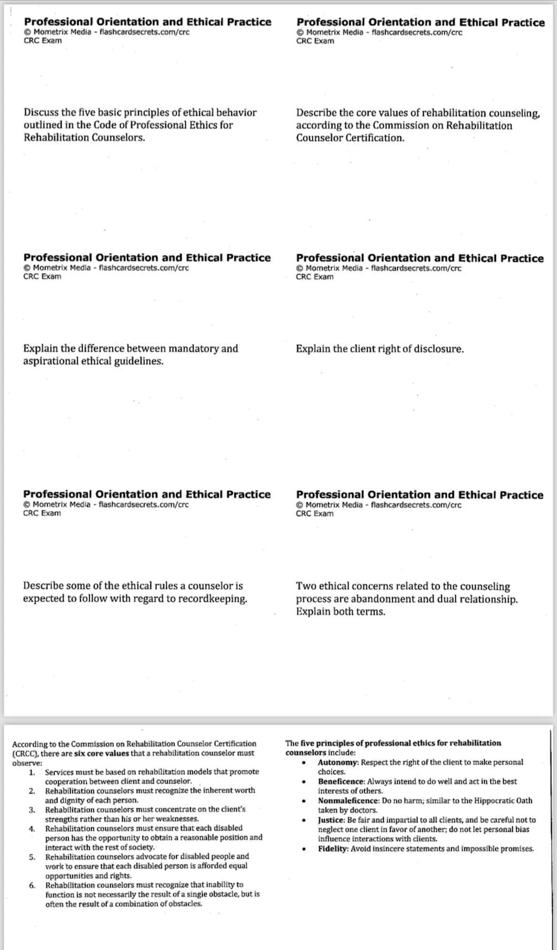 CRC Exam Flashcard Study System: CRC Test Practice Questions & Review ...