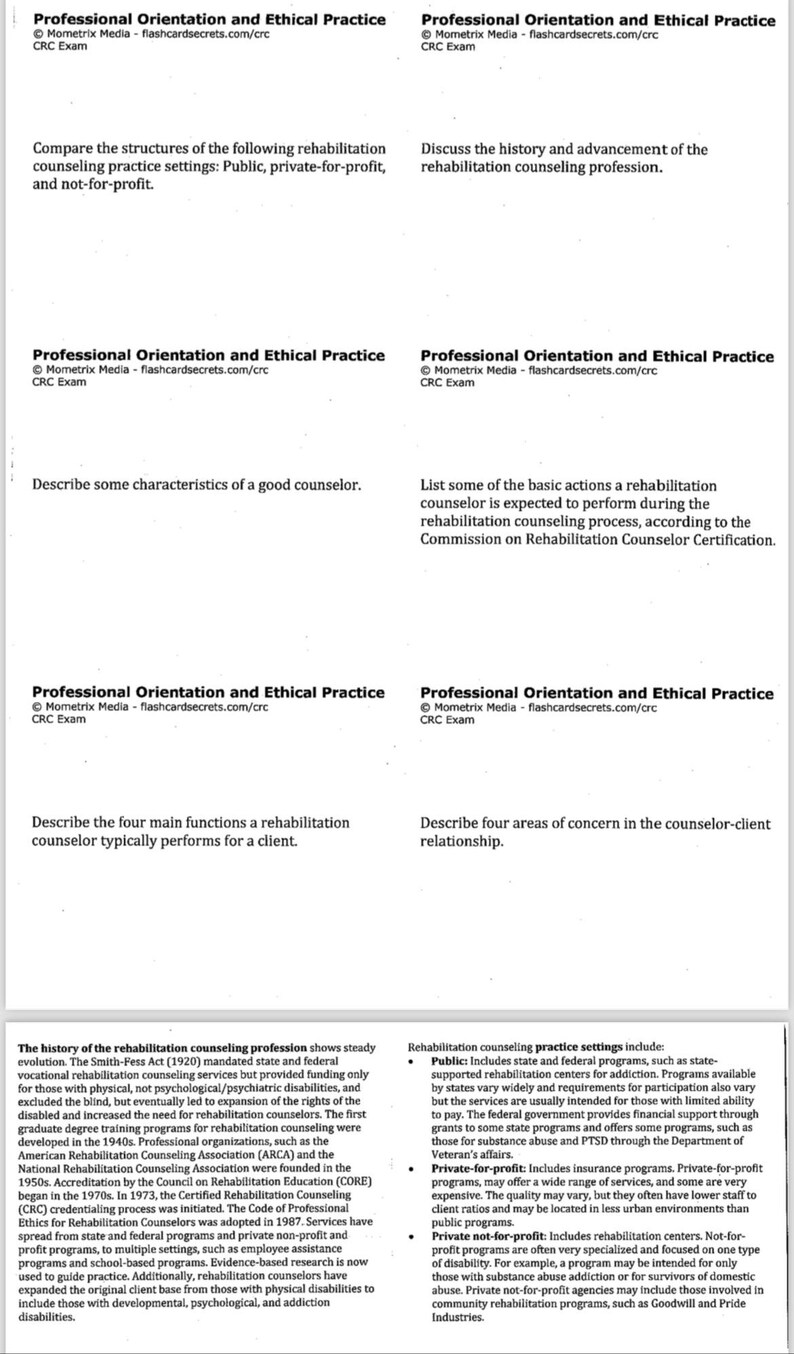 CRC Exam Flashcard Study System: CRC Test Practice Questions & Review ...