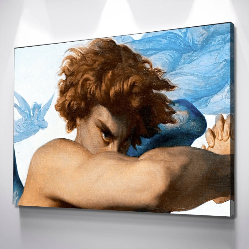Alexandre Cabanel Fallen Angel Detail Painting Art Print Portrait ...