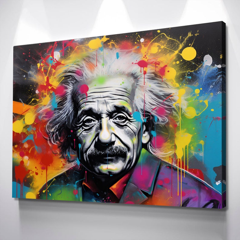 Einstein Prints Einstein Canvas Art Einstein Prints for Sale Graffiti ...