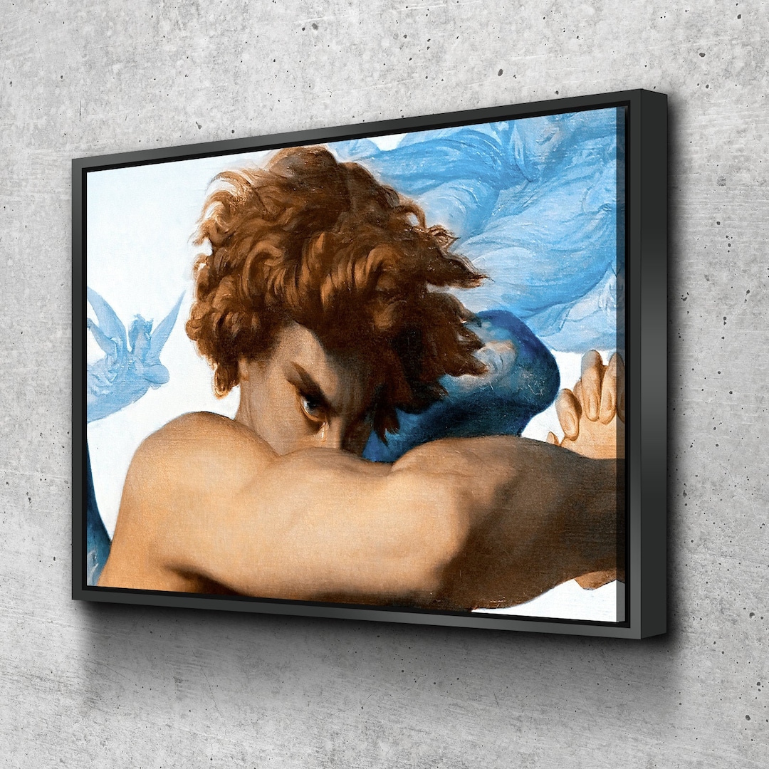 Alexandre Cabanel Fallen Angel Detail Painting Art Print Portrait ...