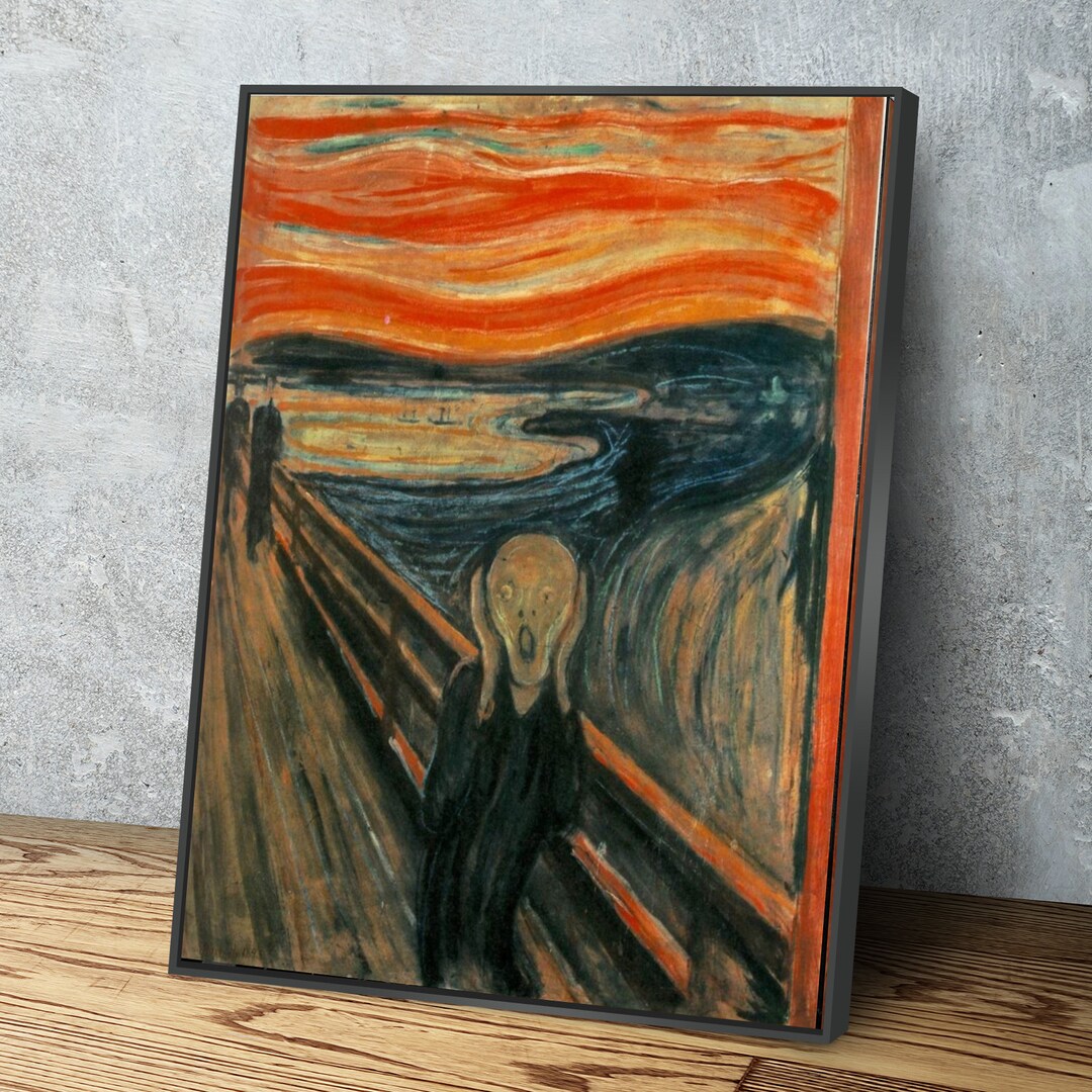 The Scream Painting the Scream Art Canvas Wall Artwork - Etsy