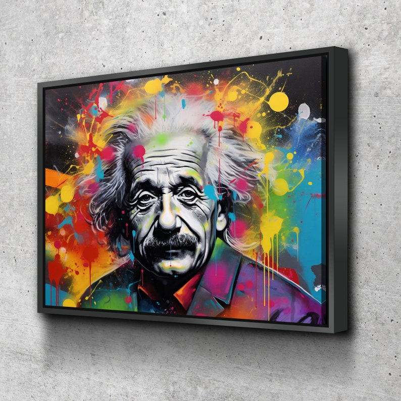 Einstein Prints Einstein Canvas Art Einstein Prints for Sale Graffiti ...