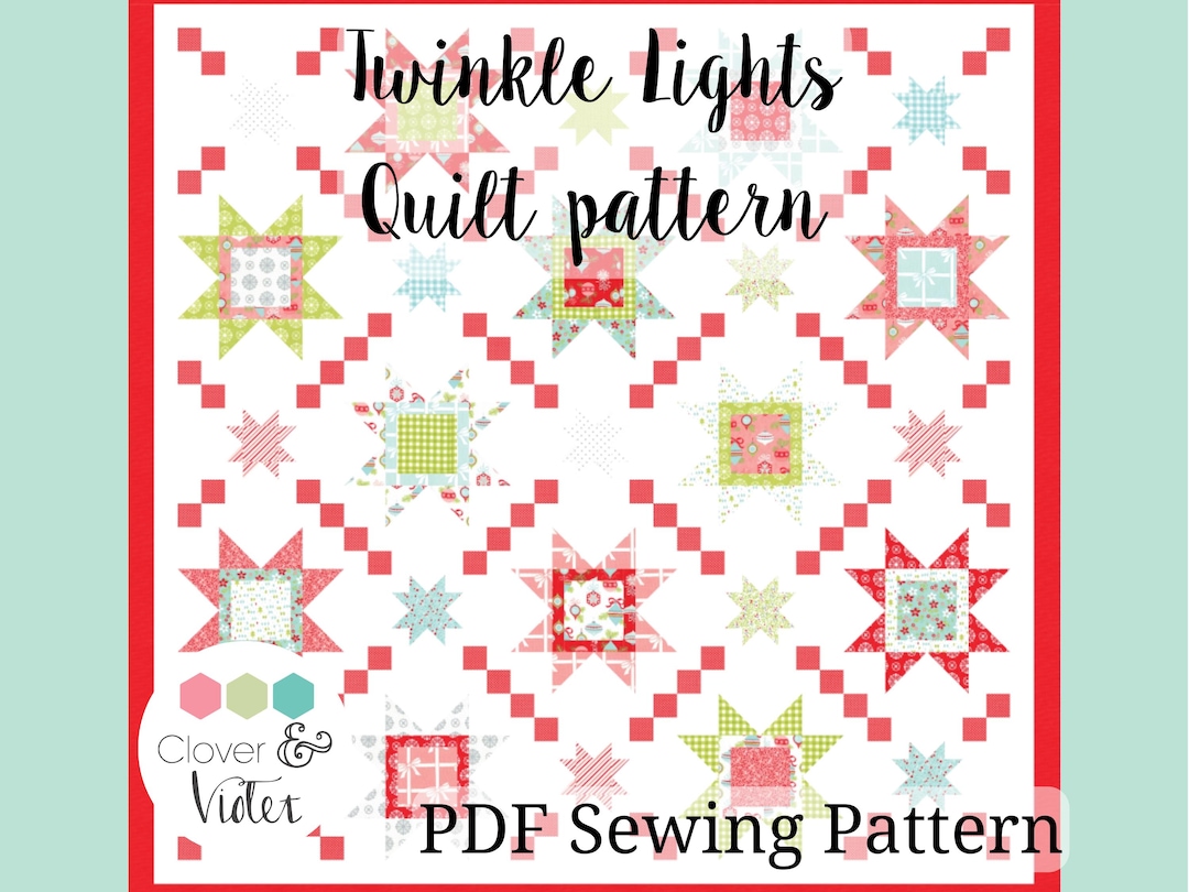 Twinkle Lights / Patchwork Quilt Pattern - Etsy