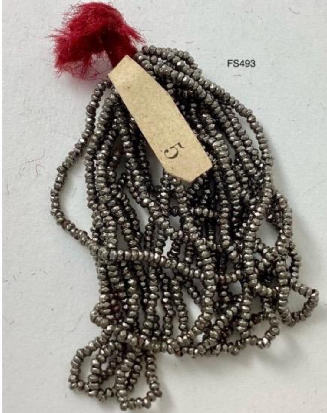 RARE - Antique Steel Cut Beads - Made in France 5 - One Hank - Etsy
