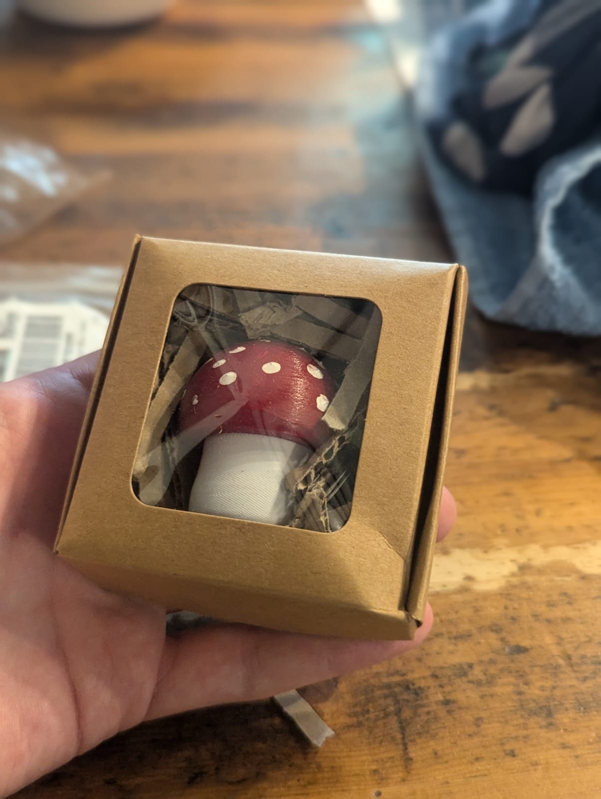 Cute Mushroom Fidget Clicker Keyring, Satisfying Click, Portable ...